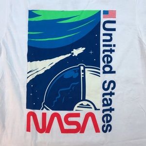 Shirts | Nasa United States Mens White Tshirt | Poshmark